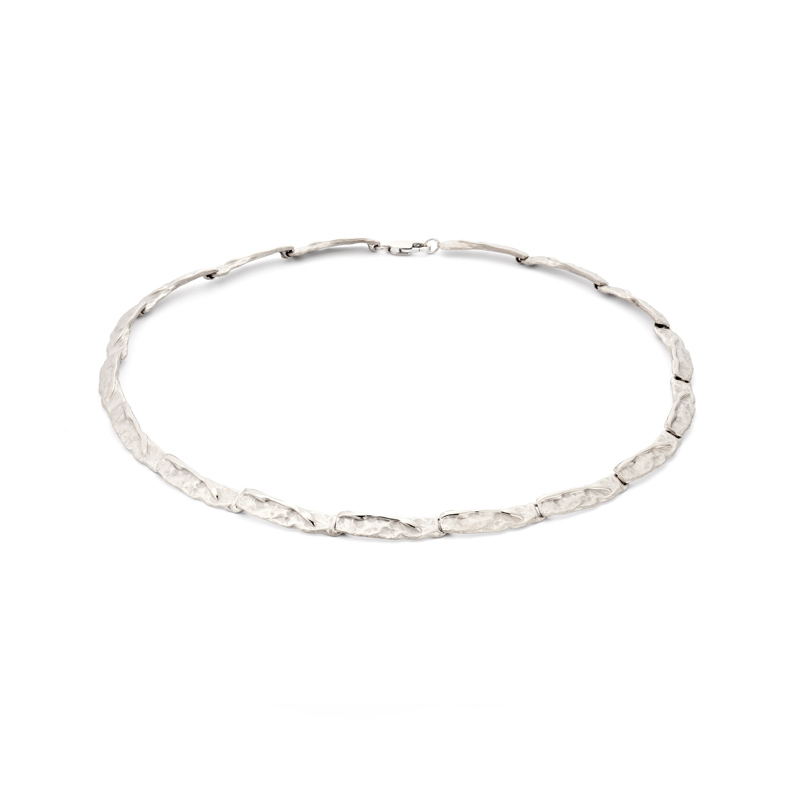 Silver link chain N°214 Handmade silver link chain- Ines Bouwen Jewelry